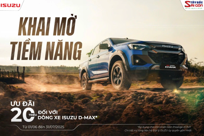 Khuyến mãi 20 triệu xe D-Max Prestige của ISUZU TBSG